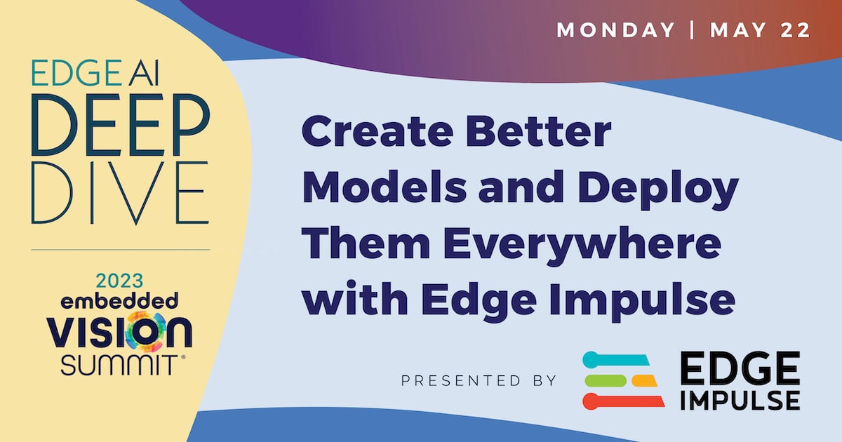 Deep Dive Session: Edge Impulse - 2026 Embedded Vision Summit